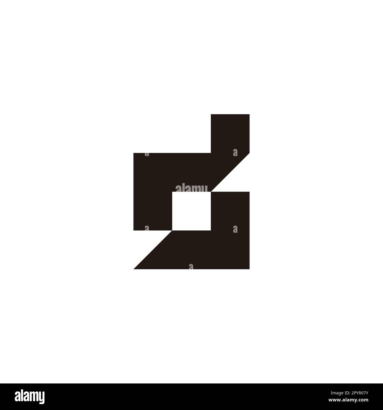 Letter ds sd d s square, outline geometric symbol simple logo vector Stock Vector Image & Art ...