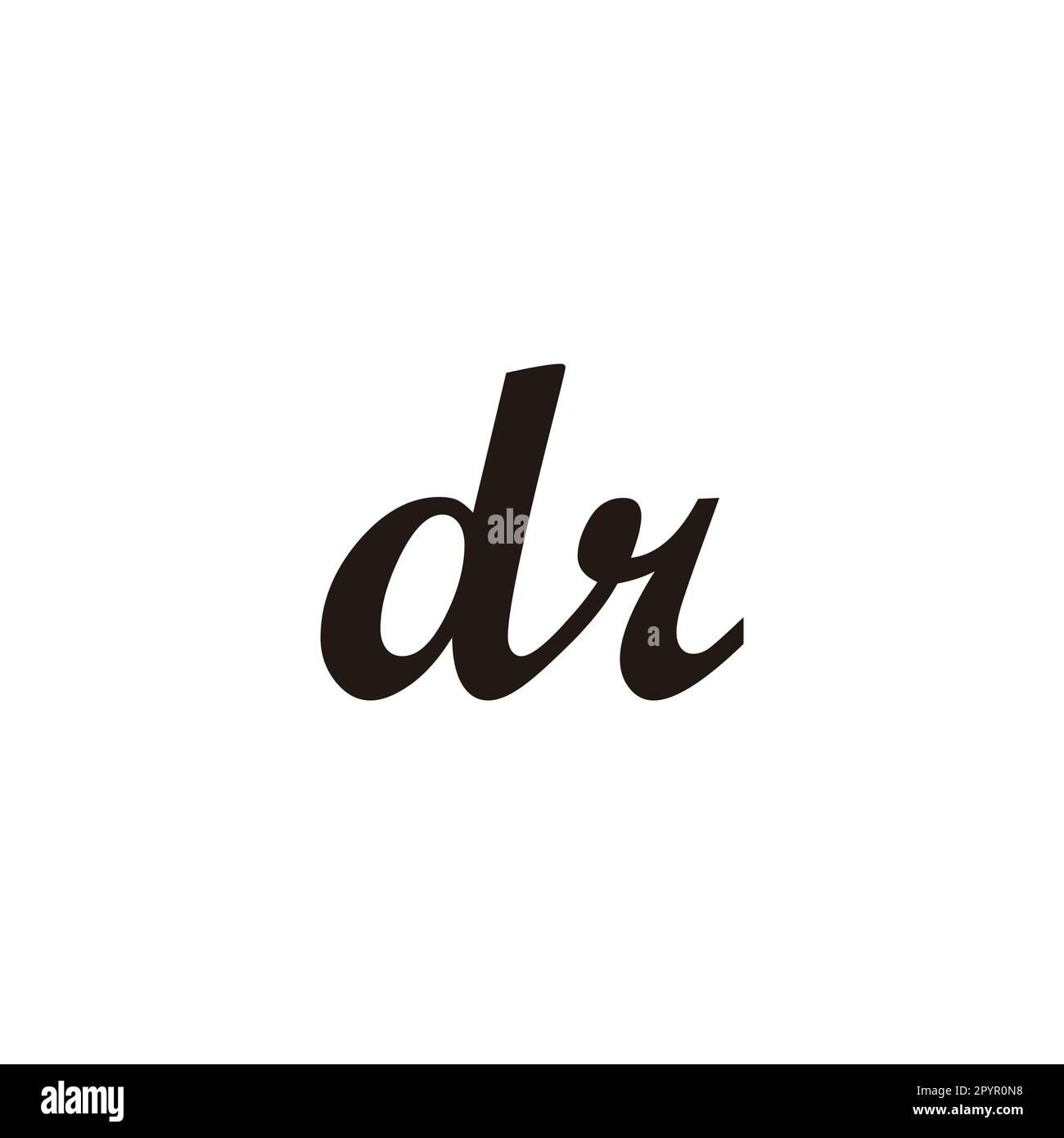 Letter dr connect geometric symbol simple logo vector Stock Vector ...