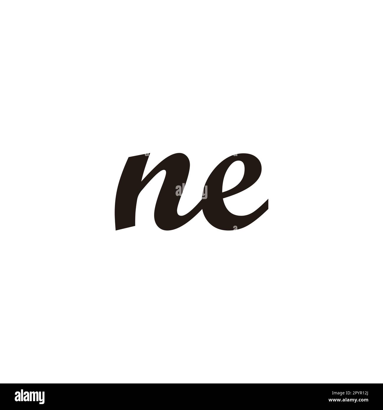 Letter ne connect geometric symbol simple logo vector Stock Vector ...