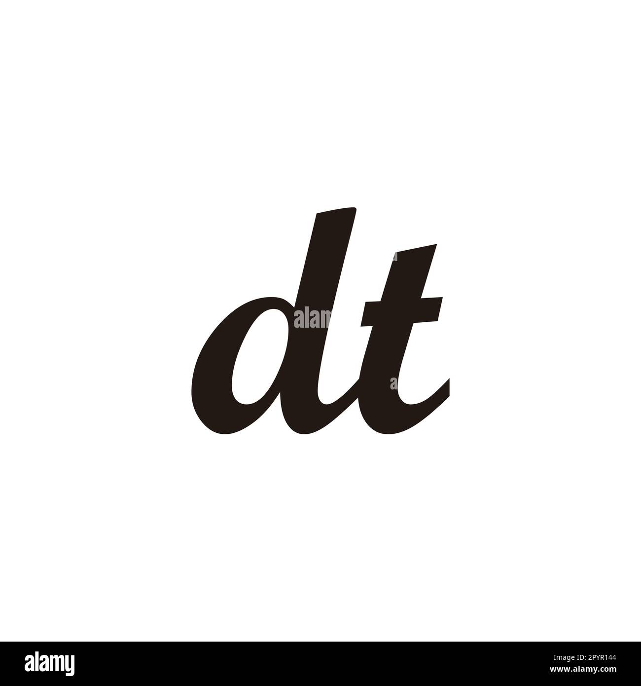 Letter dt connect geometric symbol simple logo vector Stock Vector ...