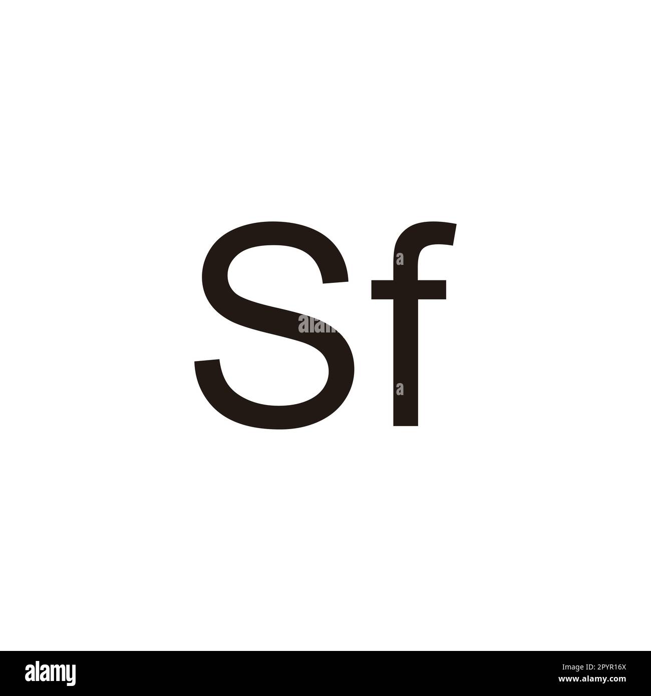 Letter Sf geometric symbol simple logo vector Stock Vector Image & Art ...