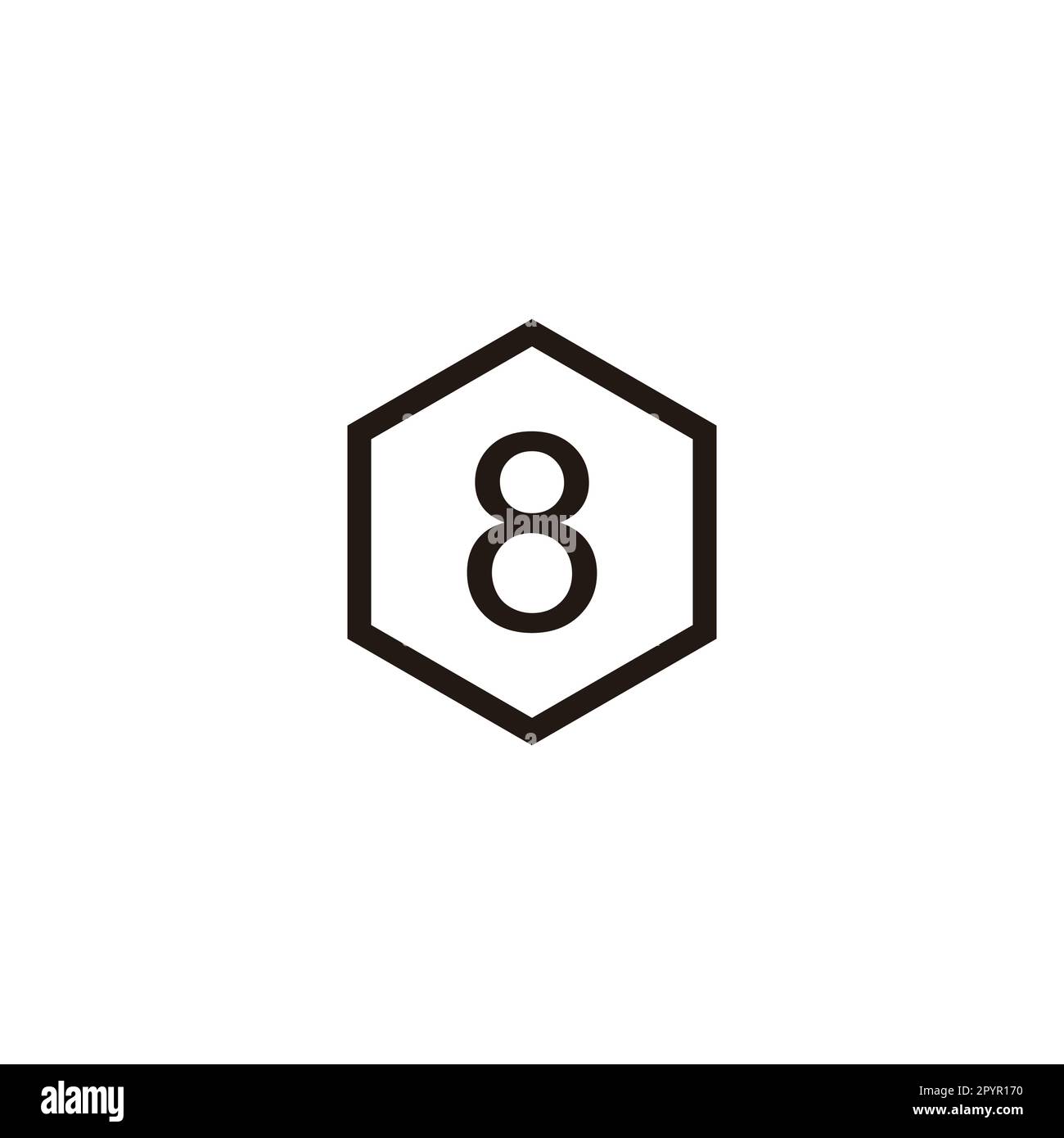 Hexagonal line symbol hi-res stock photography and images - Alamy