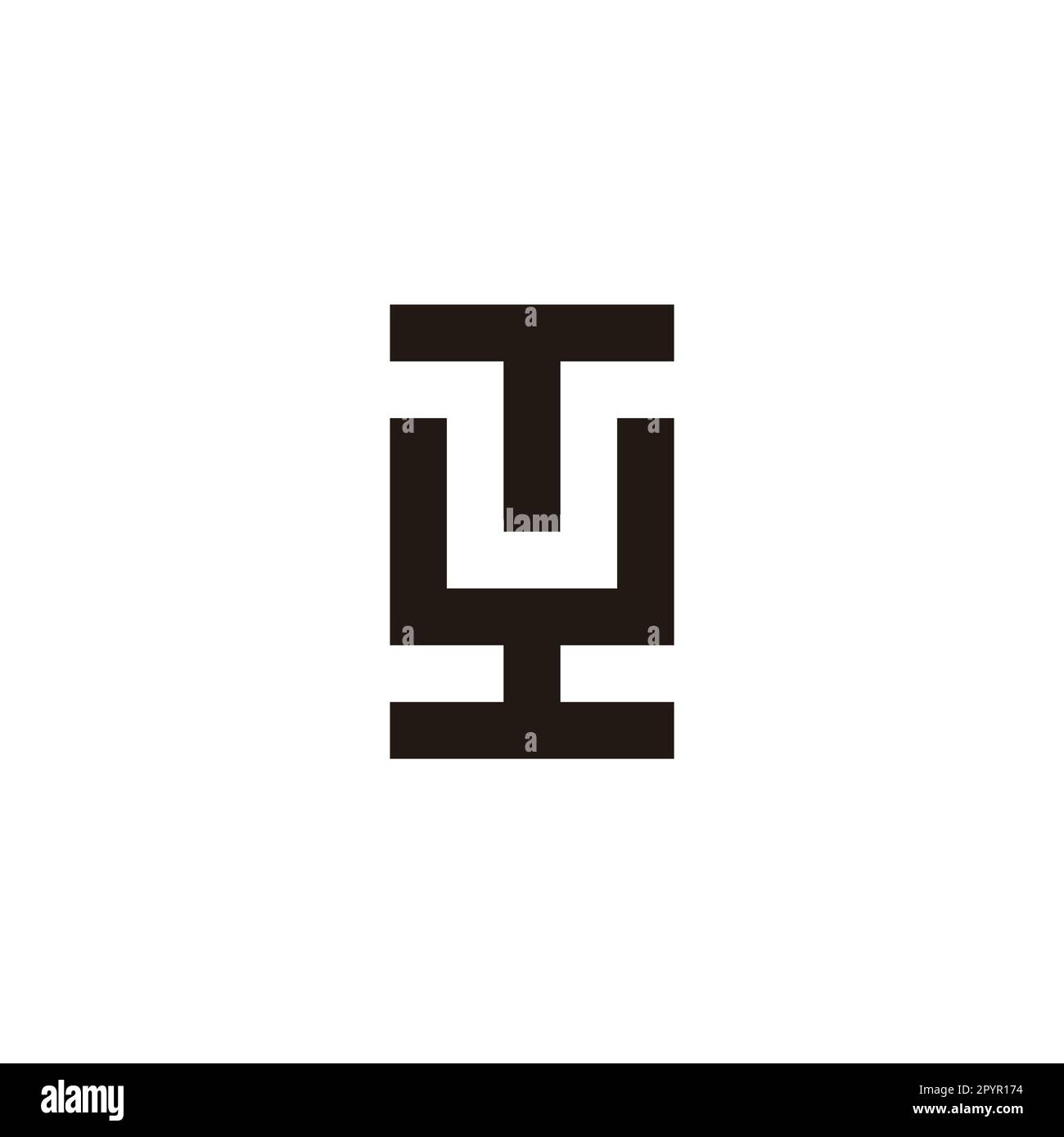 Letter T and Y square geometric symbol simple logo vector Stock Vector ...