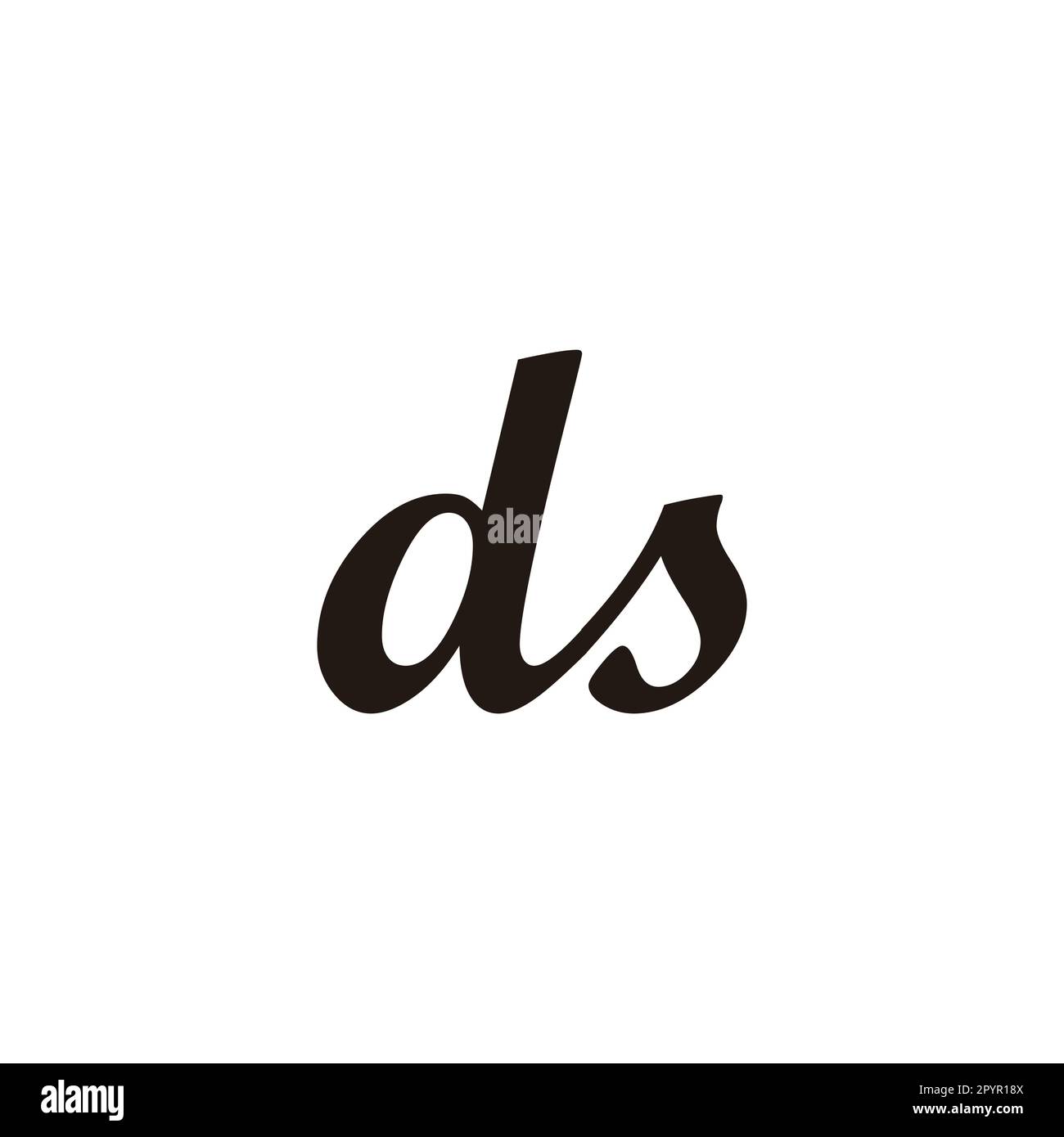 Letter ds connect geometric symbol simple logo vector Stock Vector ...