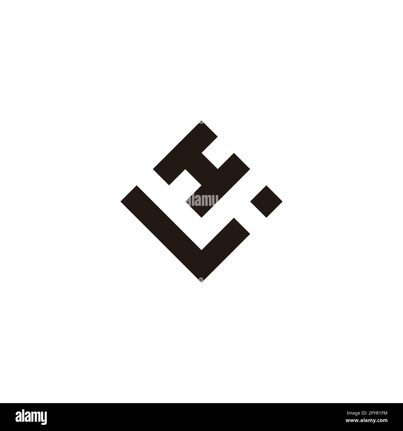 Letter L and H square geometric symbol simple logo vector Stock Vector Image & Art - Alamy