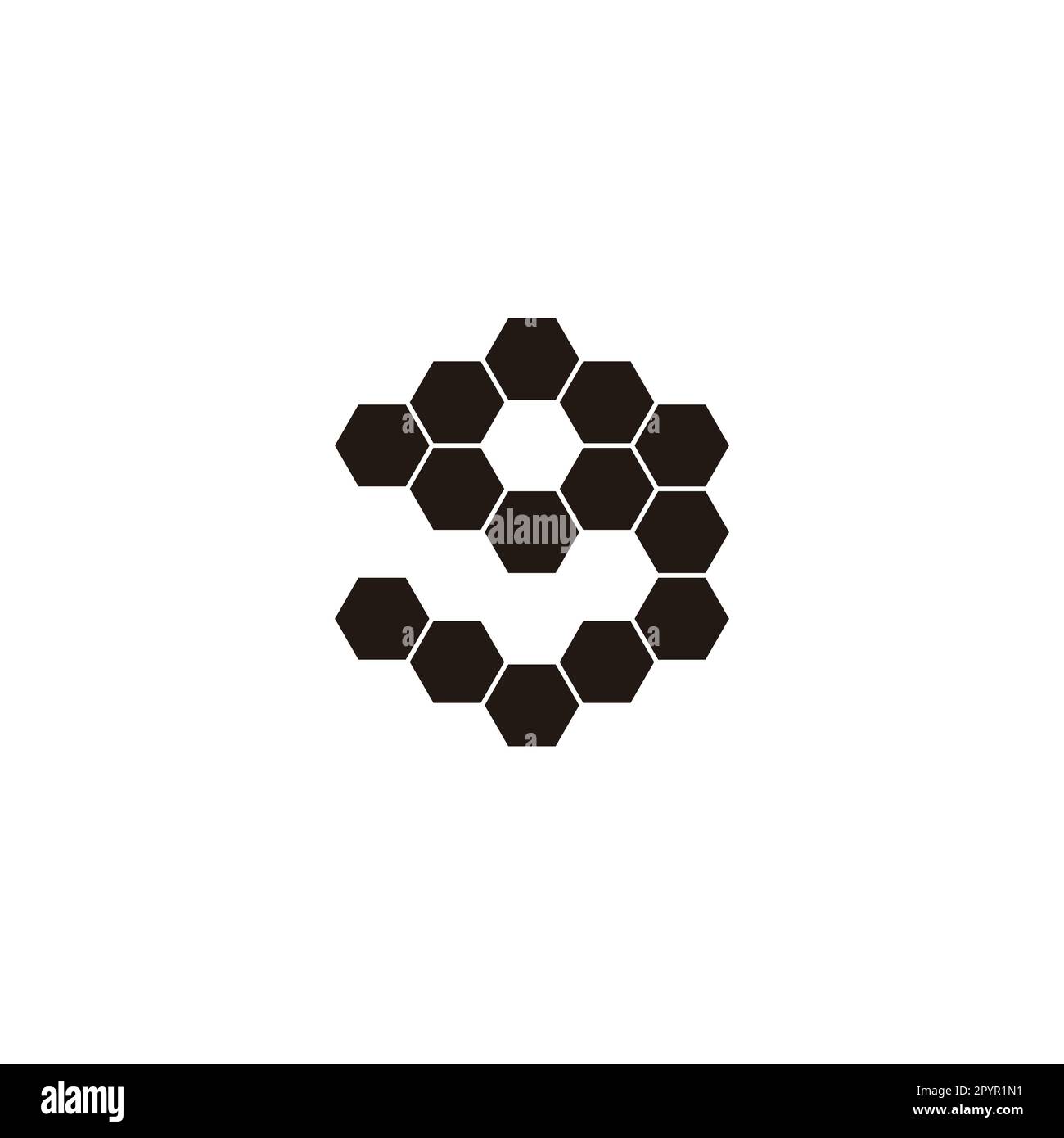 Letter g hexagons, hexagon, outline geometric symbol simple logo vector ...