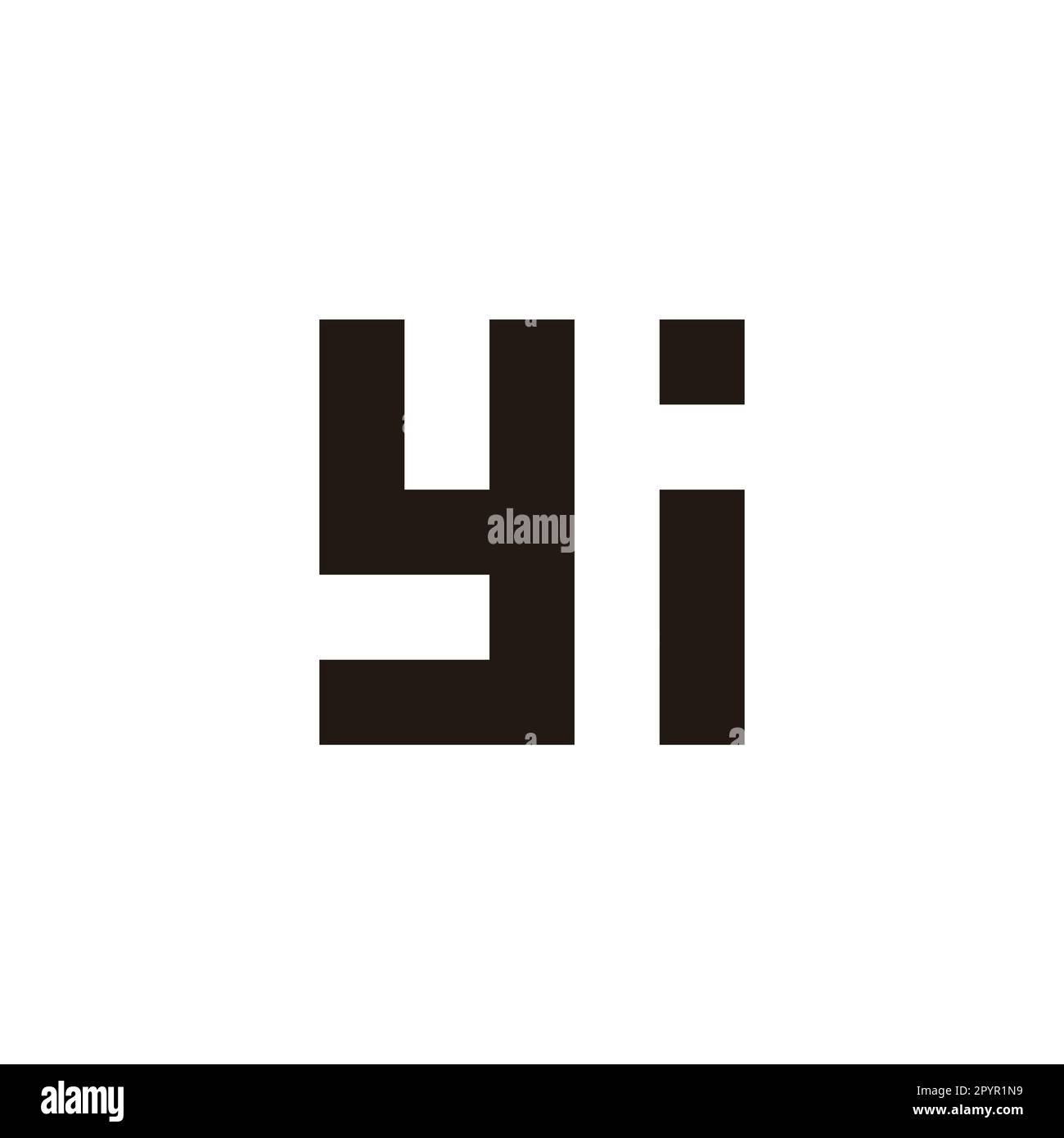 Letter yi square geometric symbol simple logo vector Stock Vector Image ...