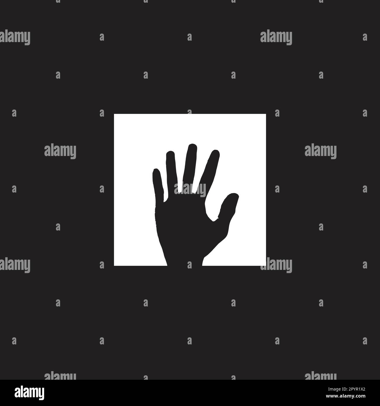 Hand illustration geometric symbol simple logo vector Stock Vector ...