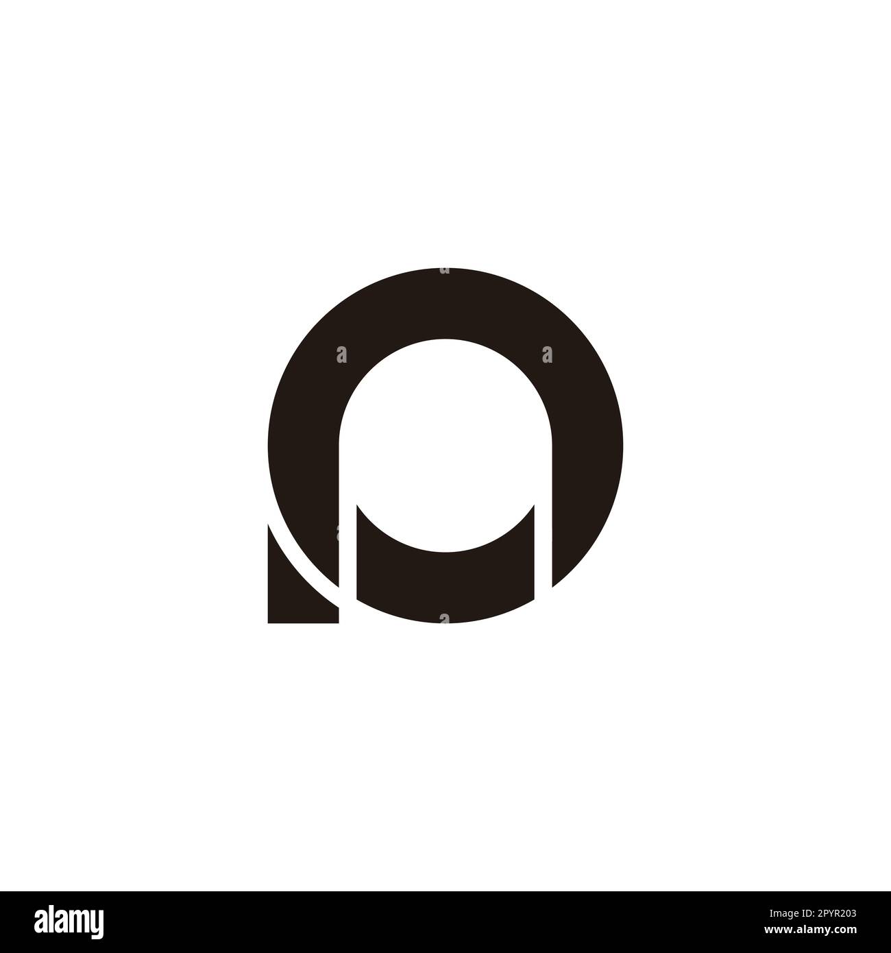 Letter nP Pn n P circle, outline geometric symbol simple logo vector Stock Vector Image & Art ...