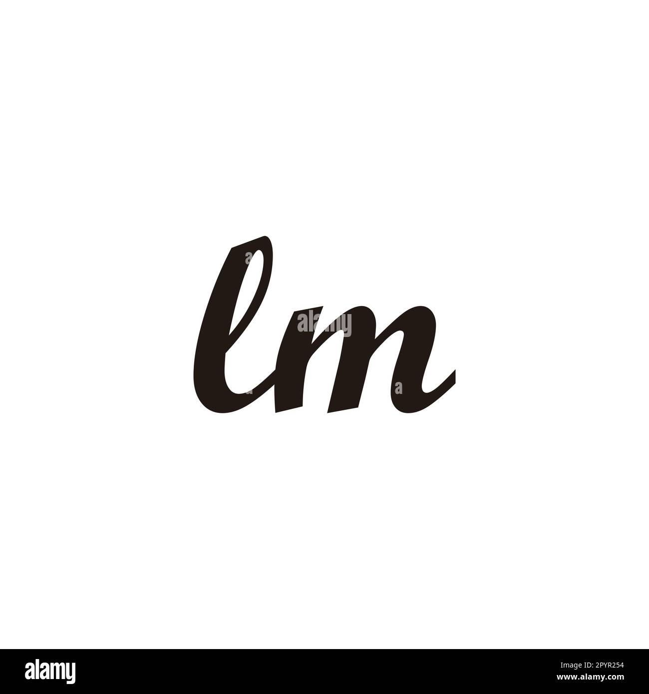 Letter lm connect geometric symbol simple logo vector Stock Vector ...