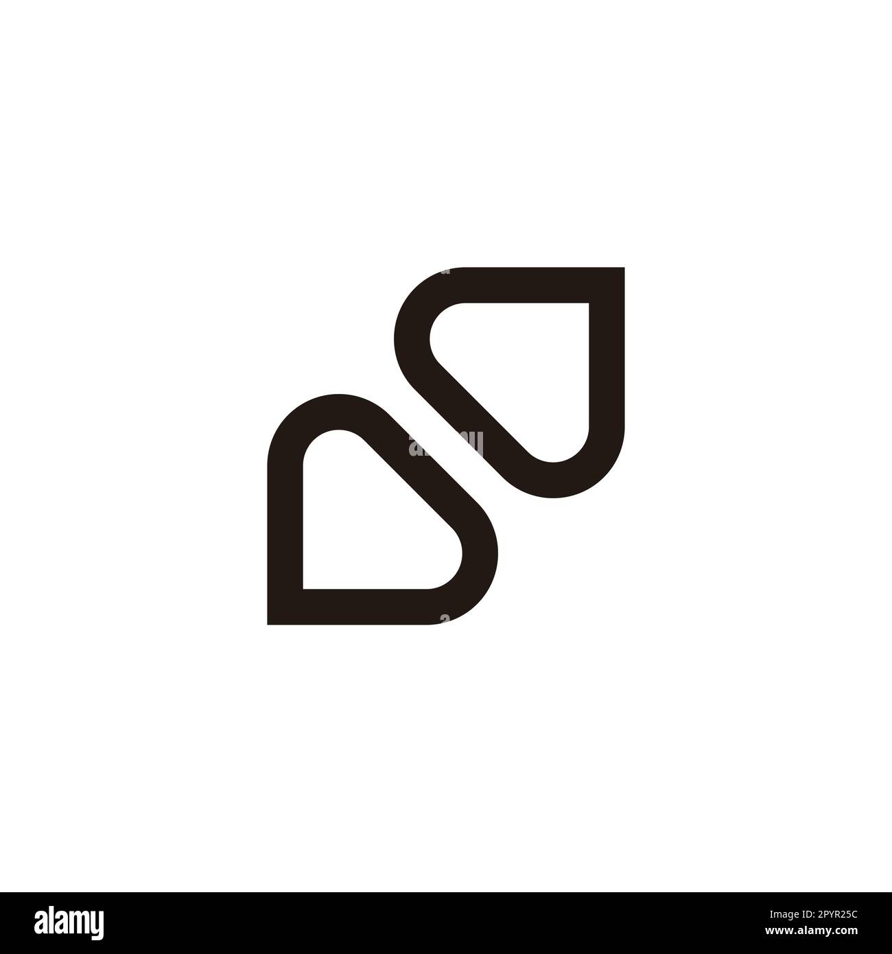 Letter N two diamonds geometric symbol simple logo vector Stock Vector Image & Art - Alamy