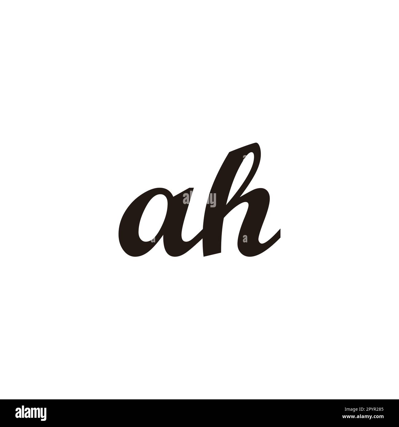 Letter ah connect geometric symbol simple logo vector Stock Vector ...