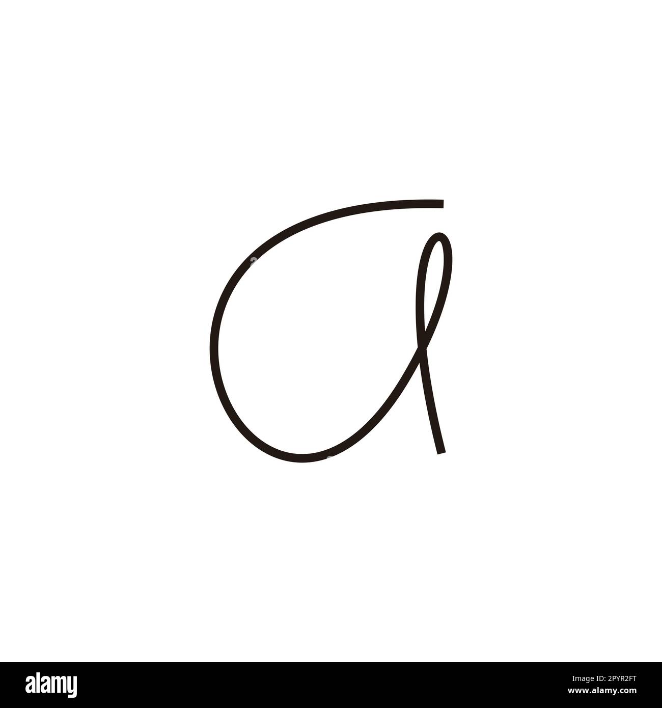 Letter a line geometric symbol simple logo vector Stock Vector Image ...