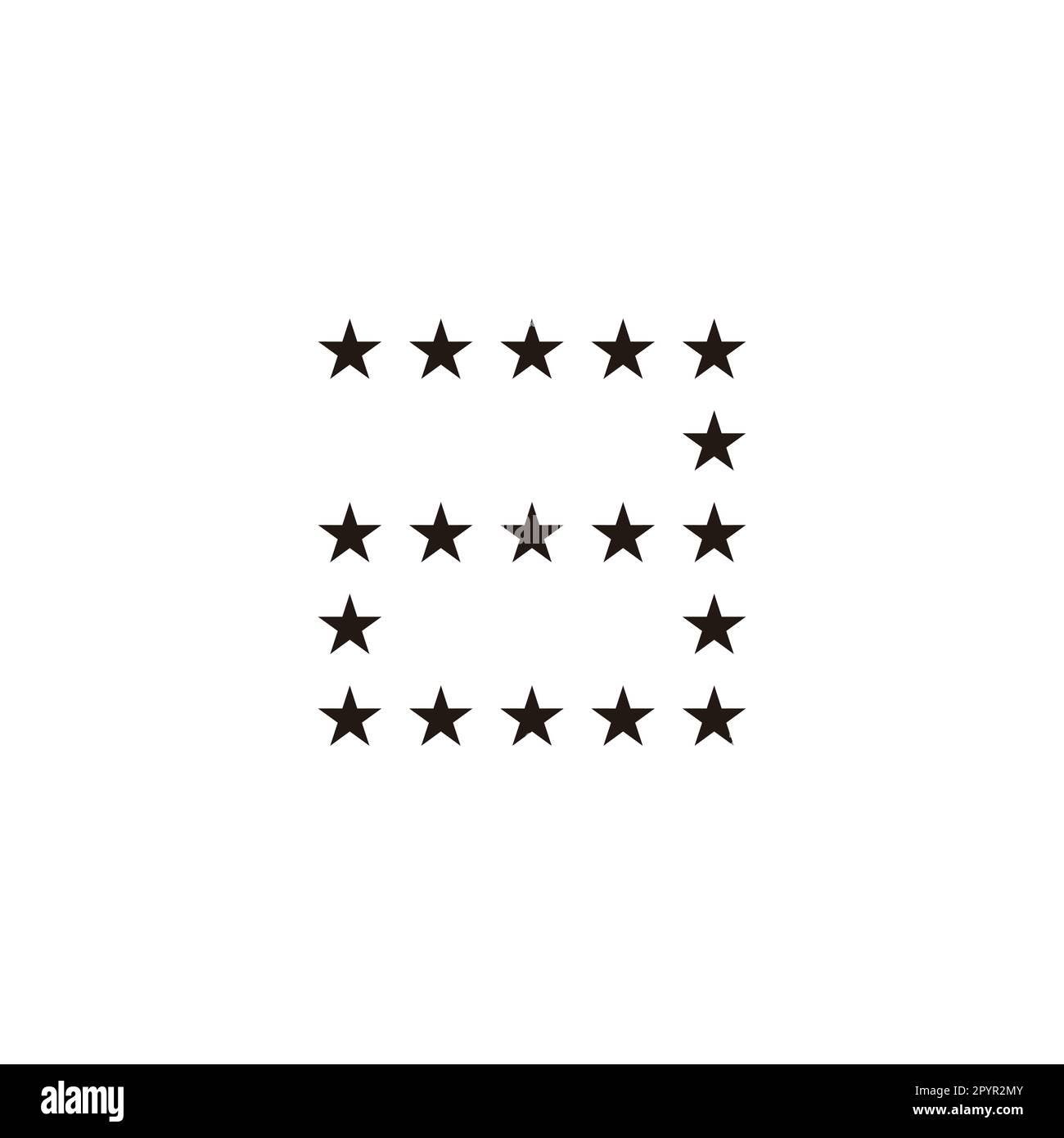 Letter a stars geometric symbol simple logo vector Stock Vector Image ...