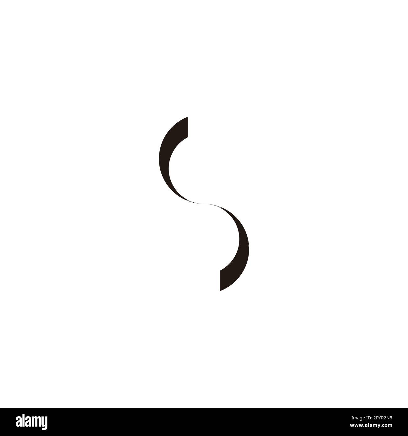 Letter S fold geometric symbol simple logo vector Stock Vector Image ...