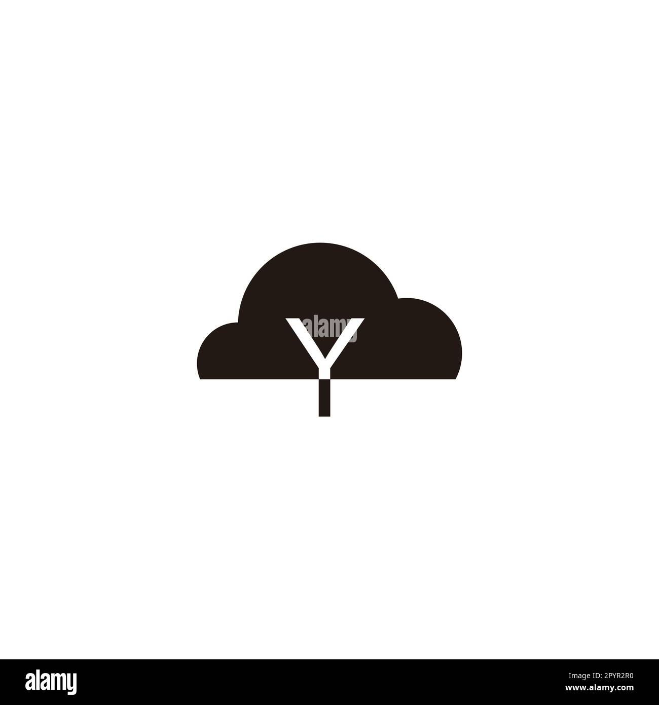 Letter Y cloud geometric symbol simple logo vector Stock Vector Image ...