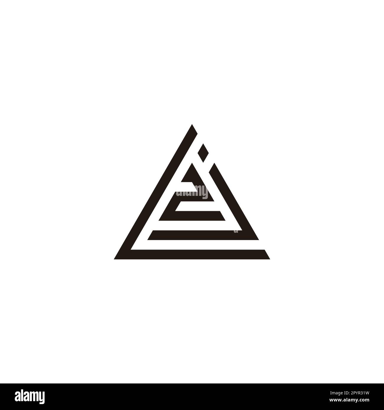 Letter L J And Number 2 Triangle Geometric Symbol Simple Logo Vector Stock Vector Image And Art
