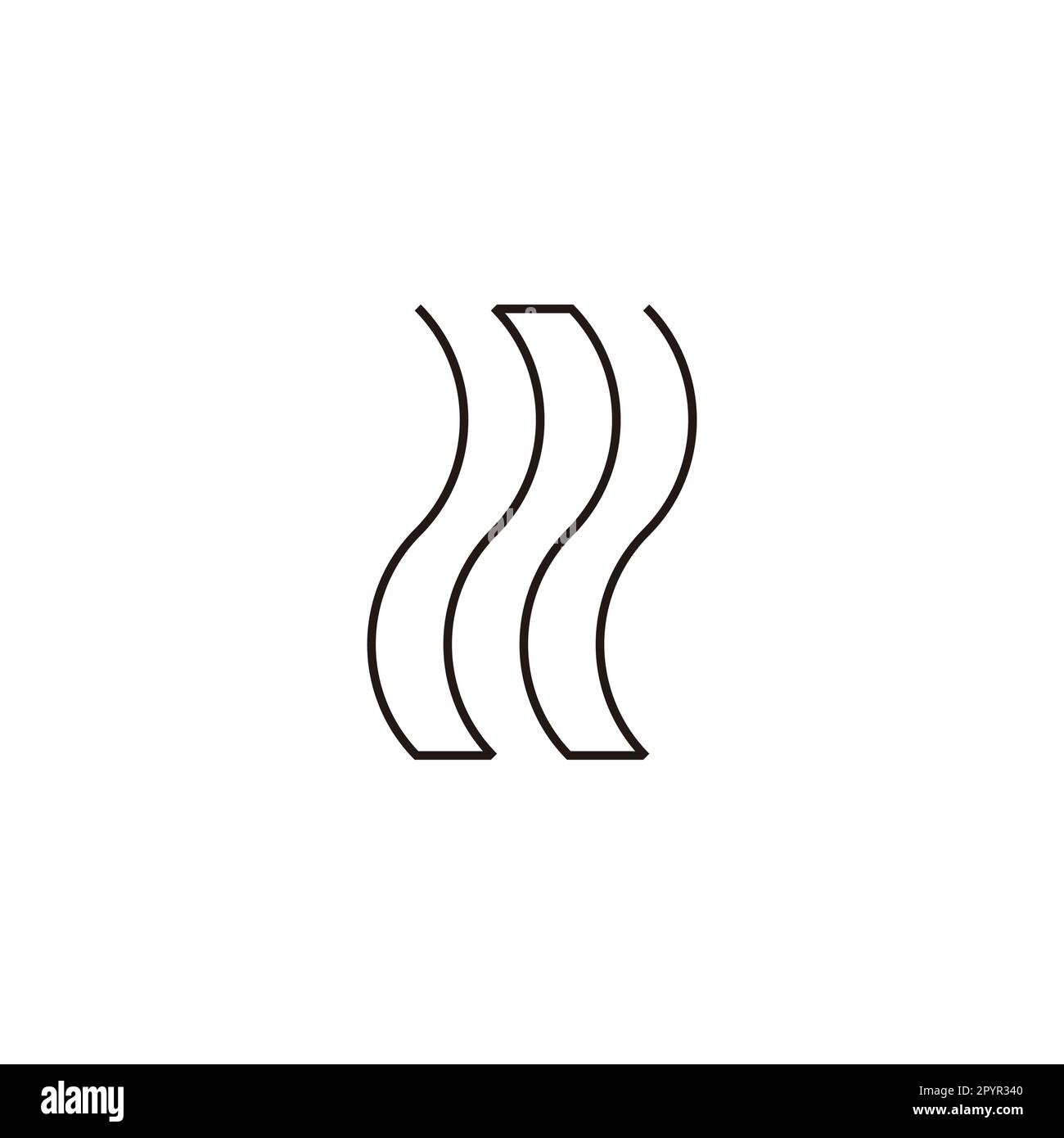 Letter W wave geometric symbol simple logo vector Stock Vector Image ...