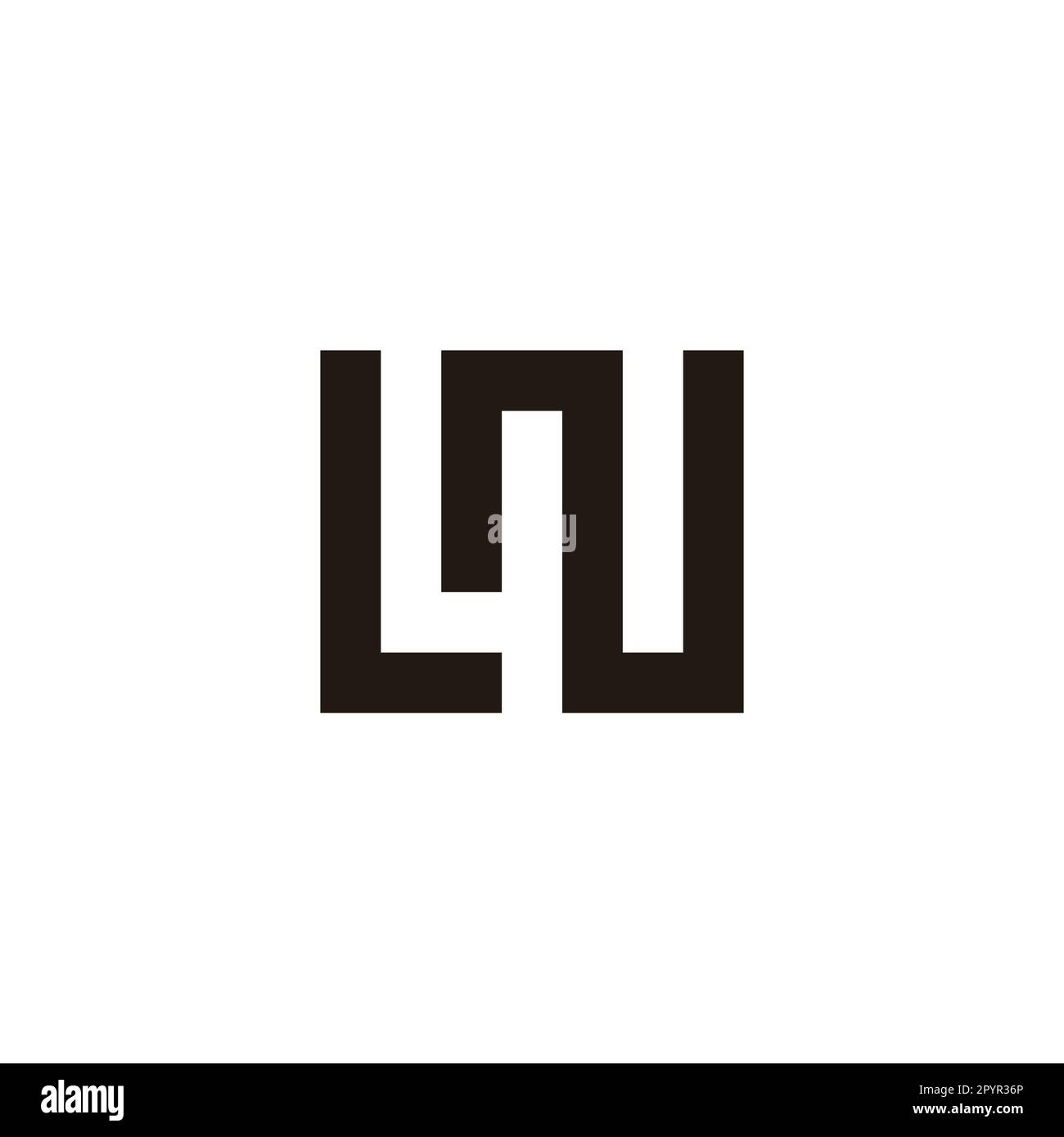 Letter L and N, letter w geometric symbol simple logo vector Stock ... Letter L and N, letter w geometric symbol simple logo vector Stock ...