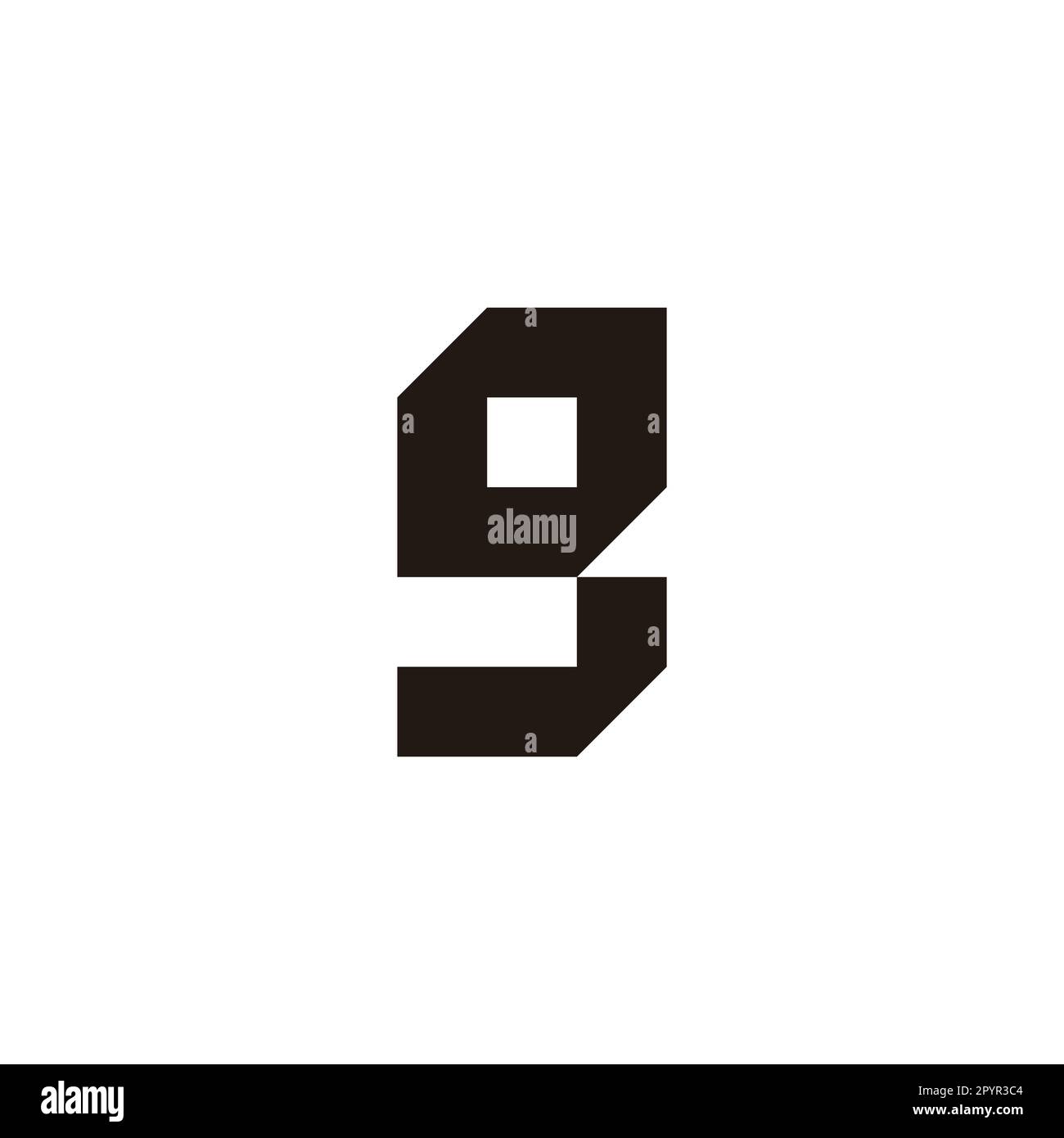 Letter go og g o leaf geometric symbol simple logo vector Stock Vector ...