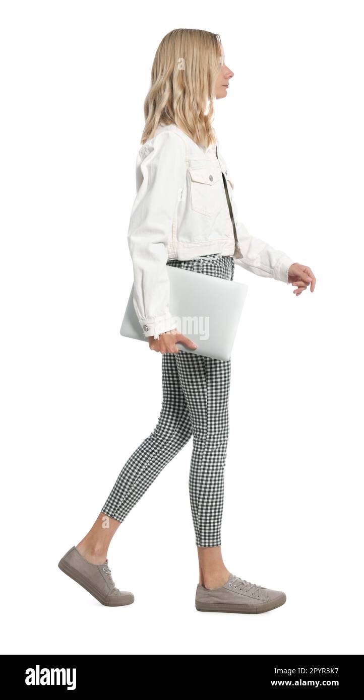 Laptop young adult candid Cut Out Stock Images & Pictures - Alamy