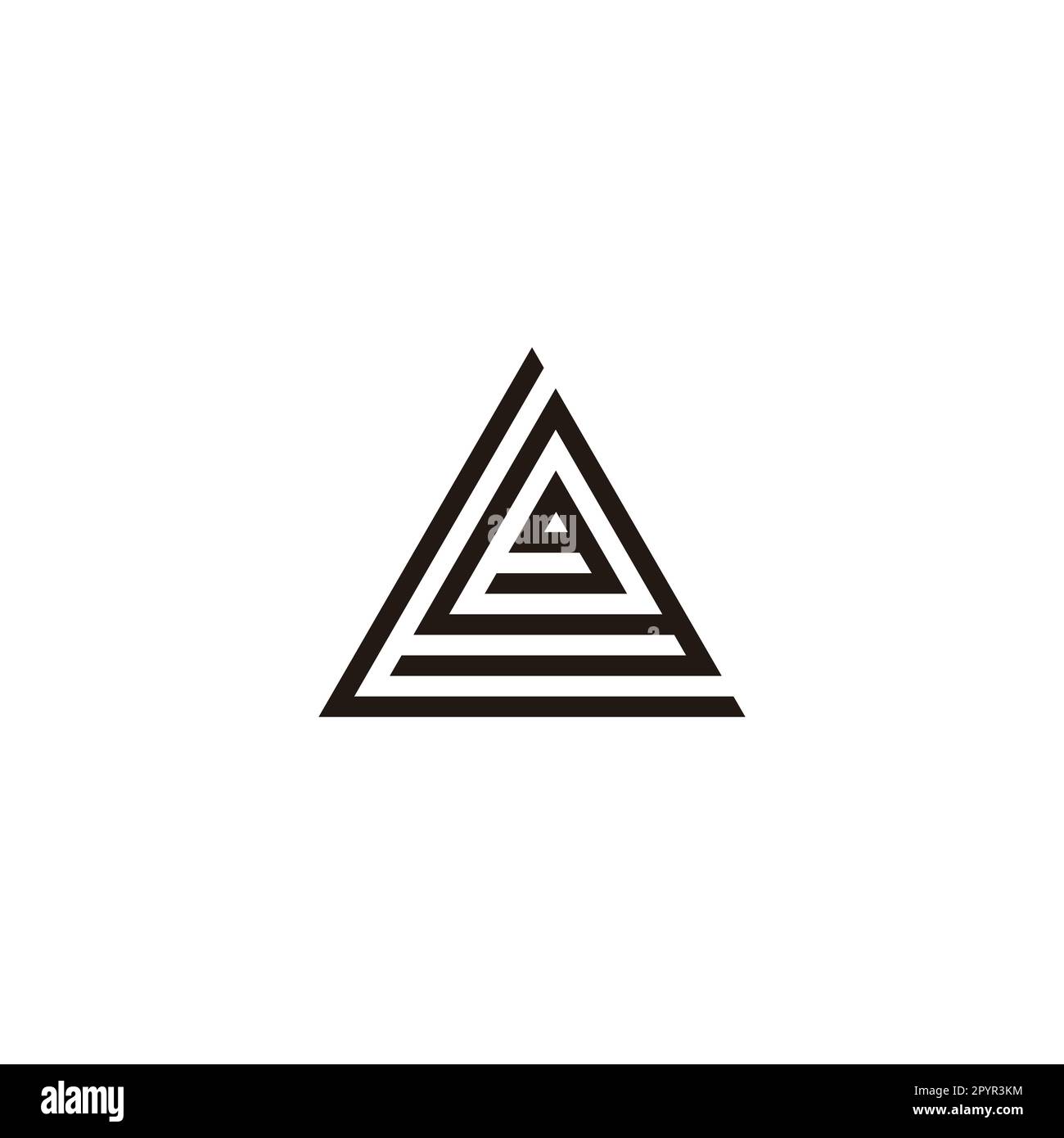 Letter L, g and g triangle geometric symbol simple logo vector Stock ...