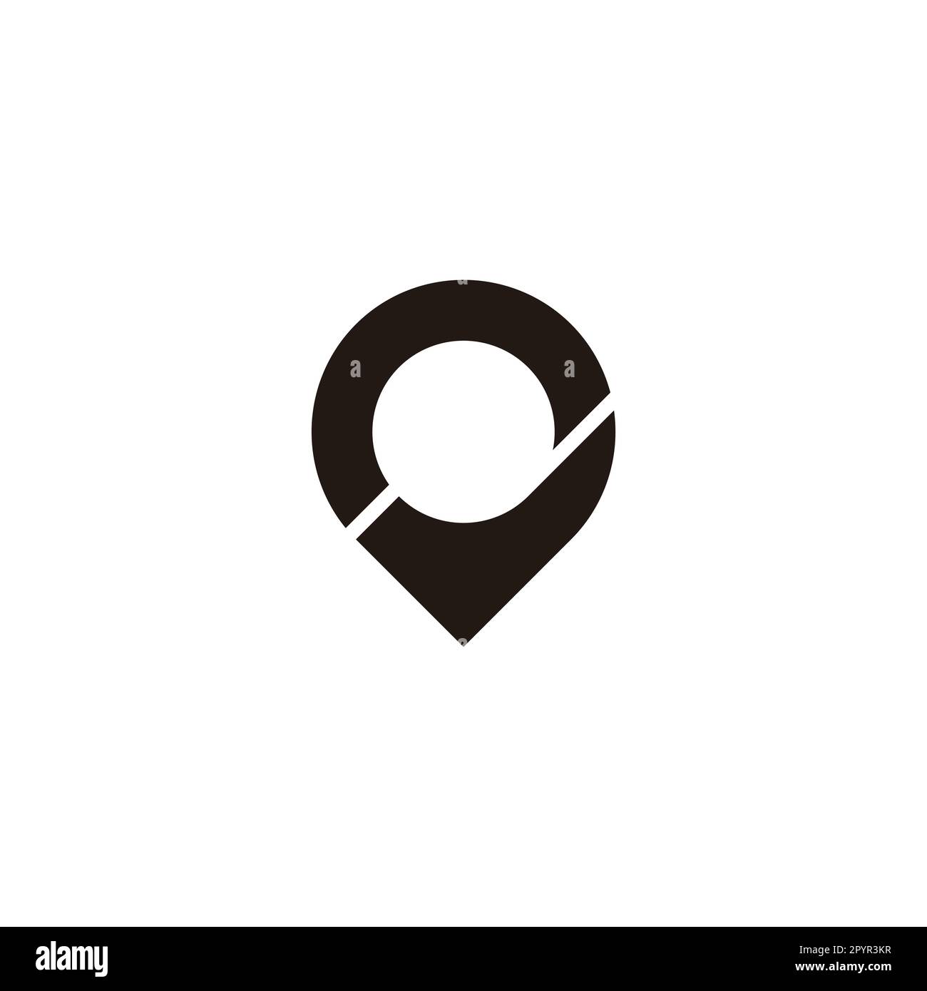 Location pin checkmark symbol Stock Vector Images - Alamy