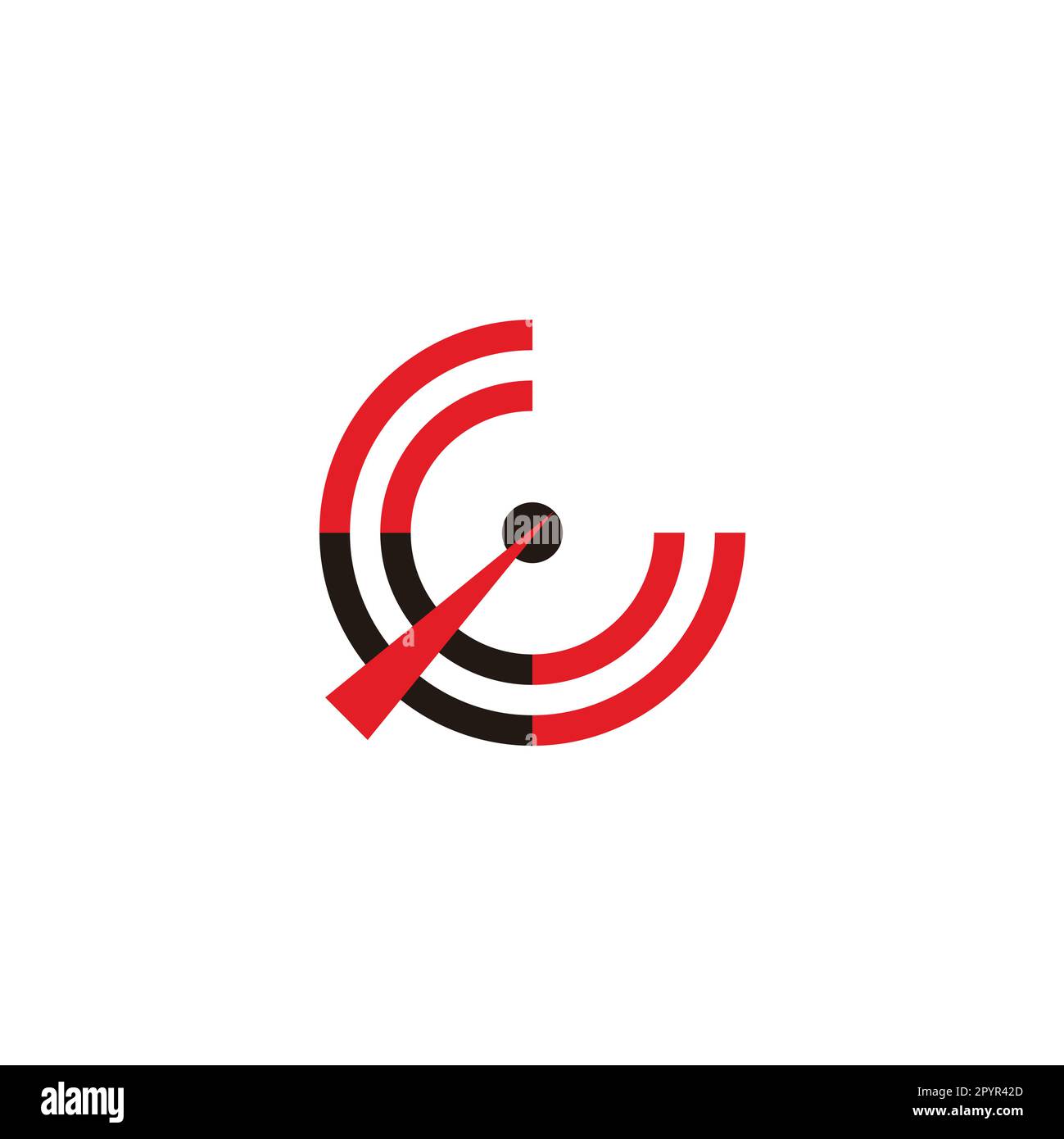 Letter G speedometer geometric symbol simple logo vector Stock Vector ...