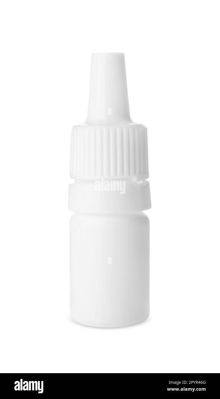 Bottle of medical drops isolated on white Stock Photo - Alamy