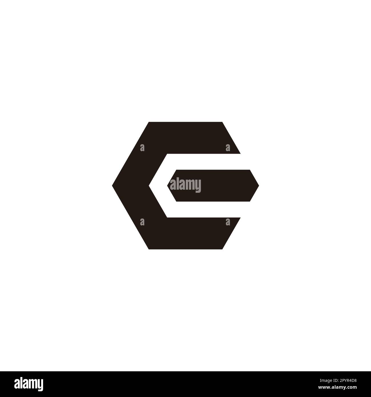 Letter EG GE E G hexagon geometric symbol simple logo vector Stock Vector Image & Art - Alamy