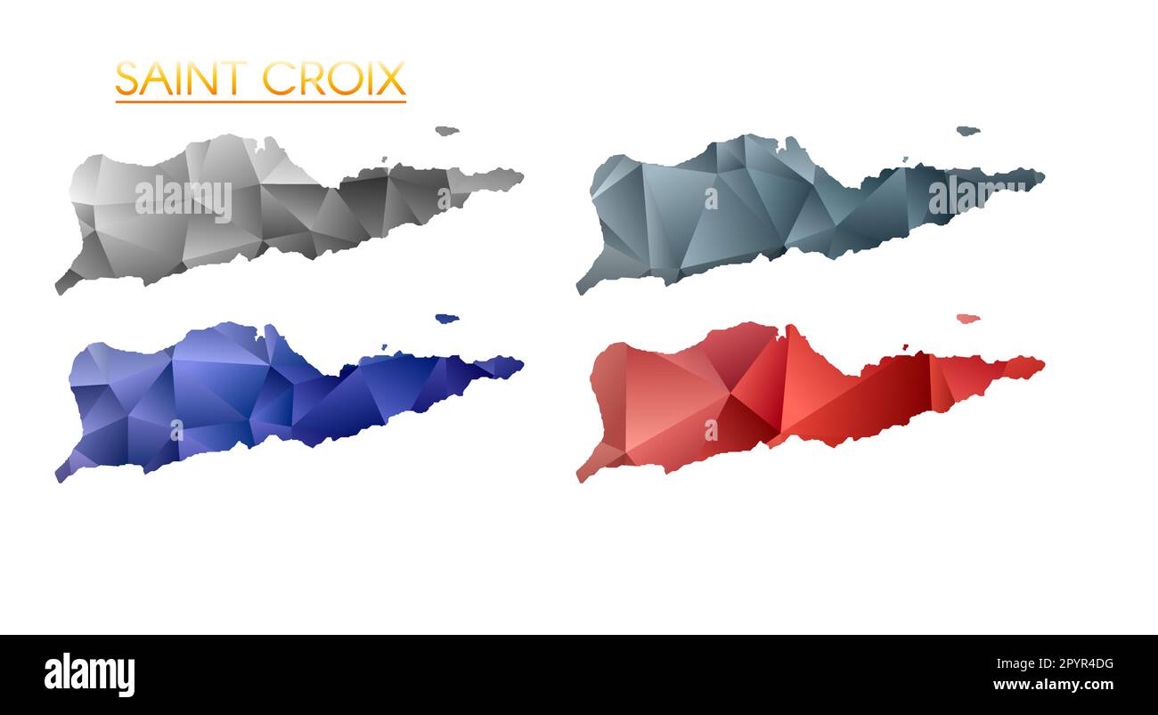 Island saint croix map hi-res stock photography and images - Alamy