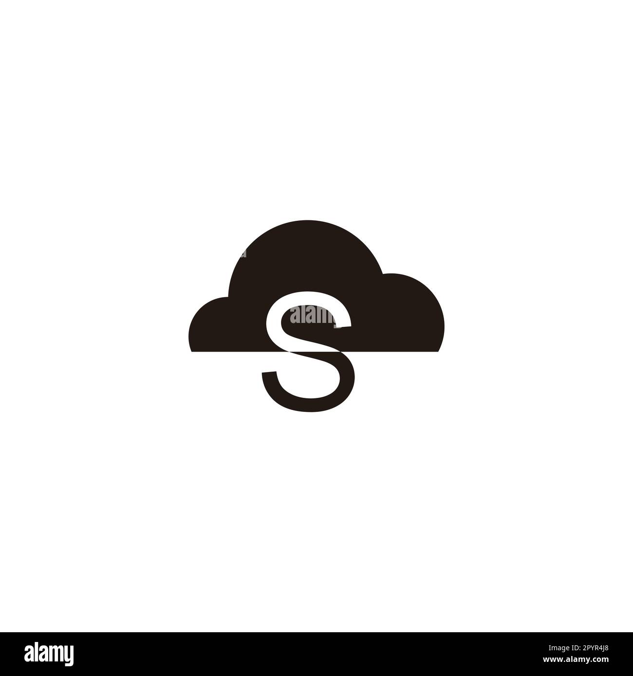 Letter S cloud geometric symbol simple logo vector Stock Vector Image ...