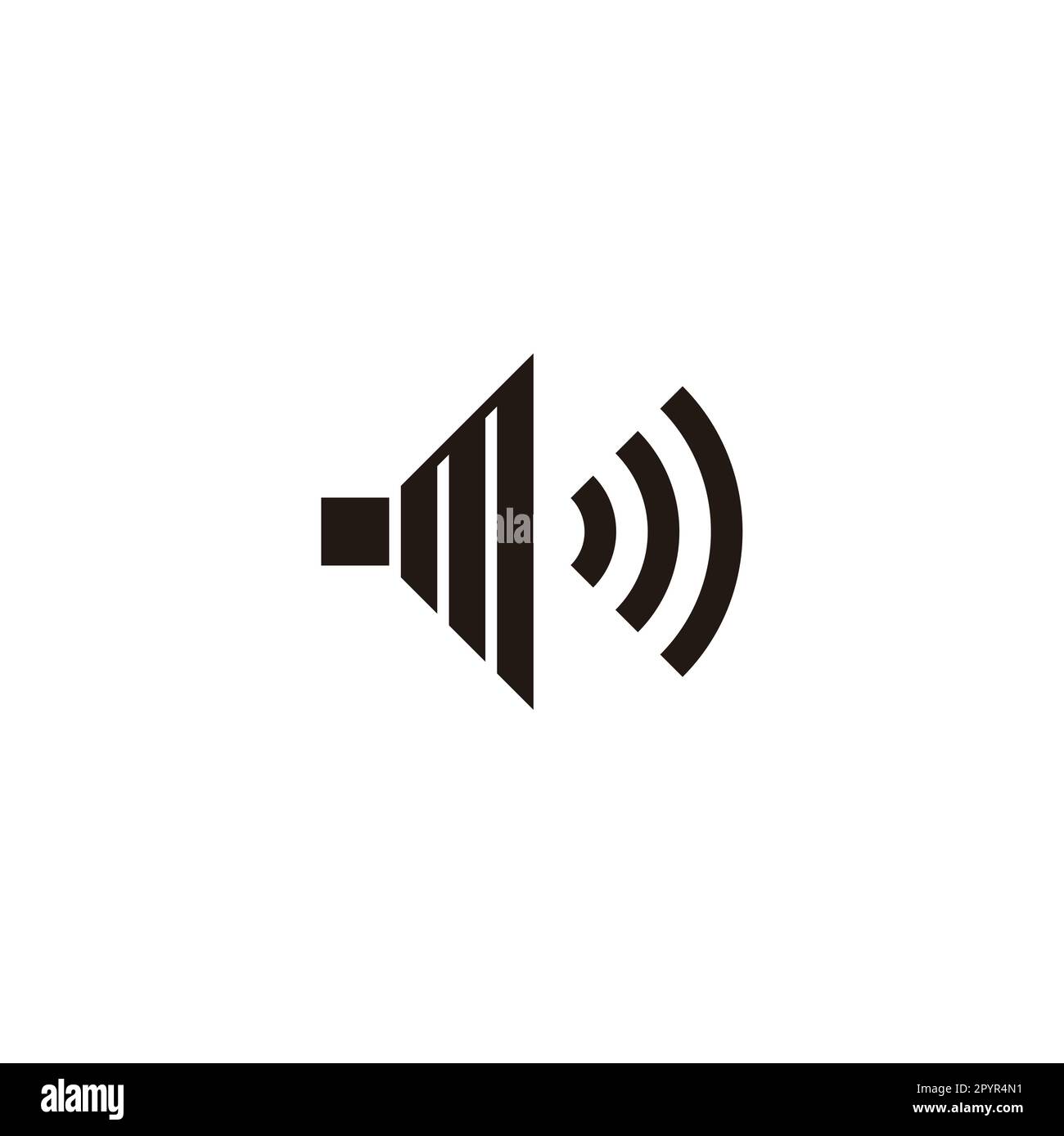 Letter m sound, wave geometric symbol simple logo vector Stock Vector ...