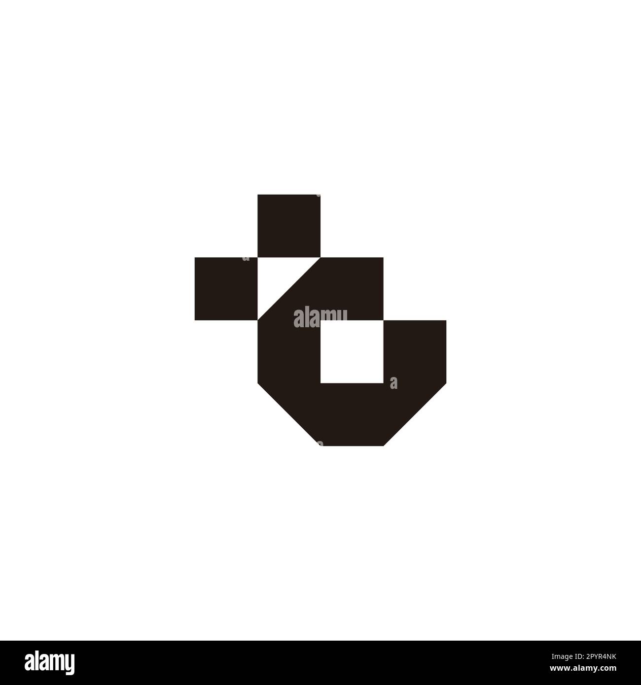 Letter Gt tG G t squares geometric symbol simple logo vector Stock ...