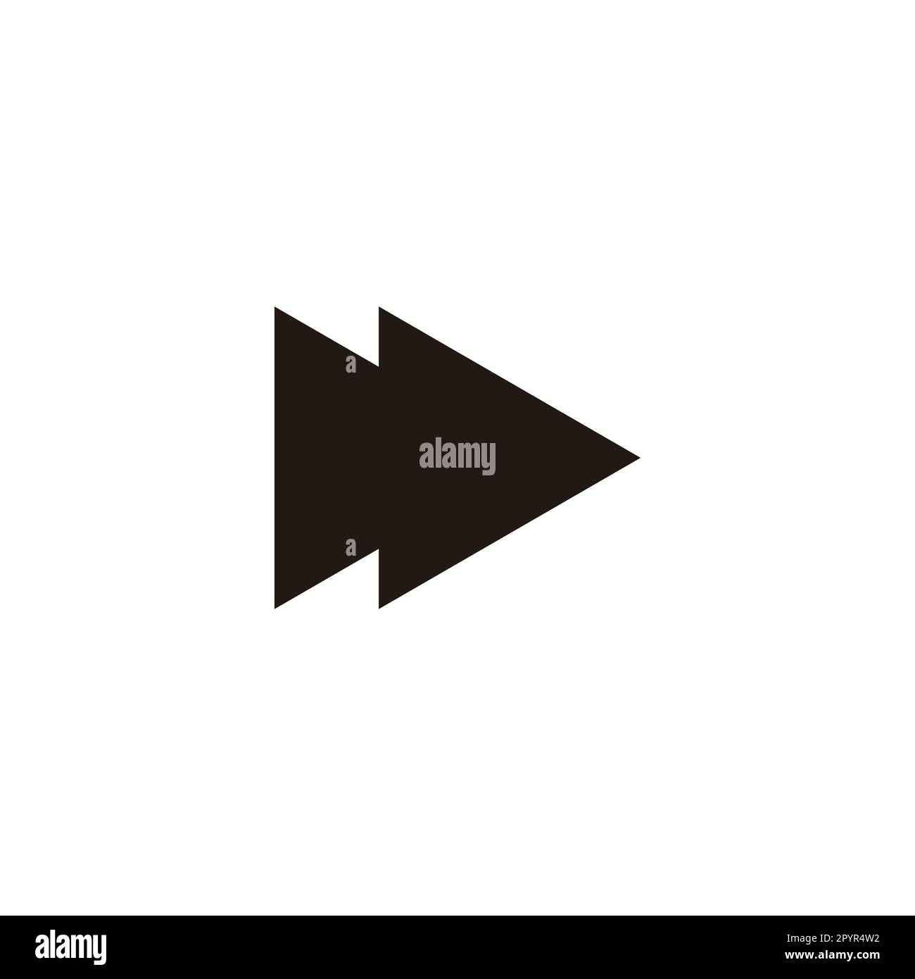 Arrow, right geometric symbol simple logo vector Stock Vector Image ...