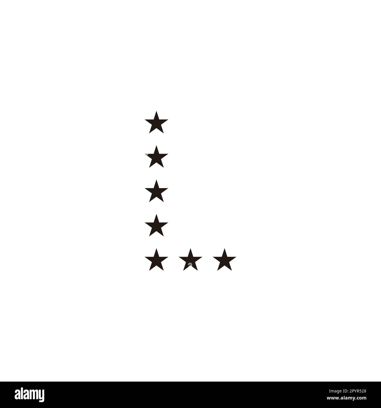 Letter L stars geometric symbol simple logo vector Stock Vector Image ...