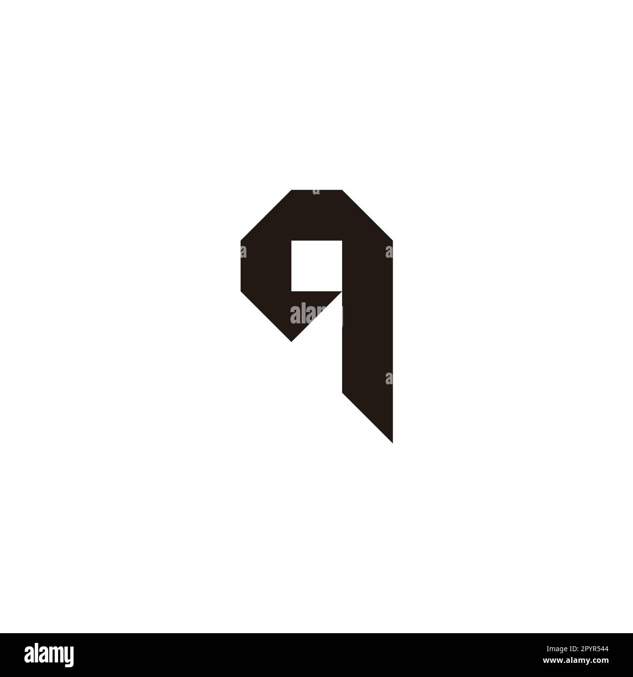 Letter c number 9 geometric symbol simple logo vector Stock Vector ...