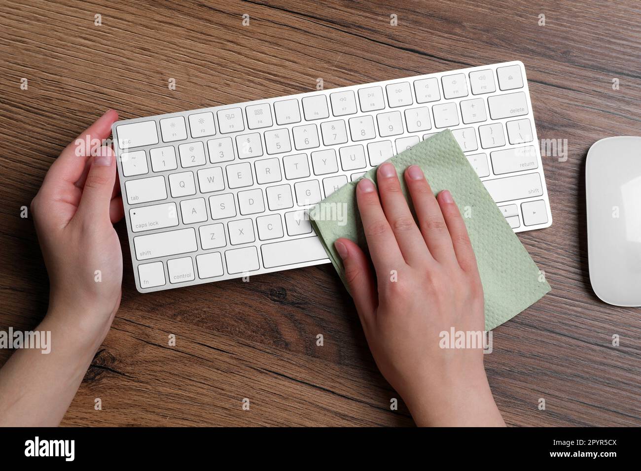 Disinfecting keyboard white tissue hi-res stock photography and images ...