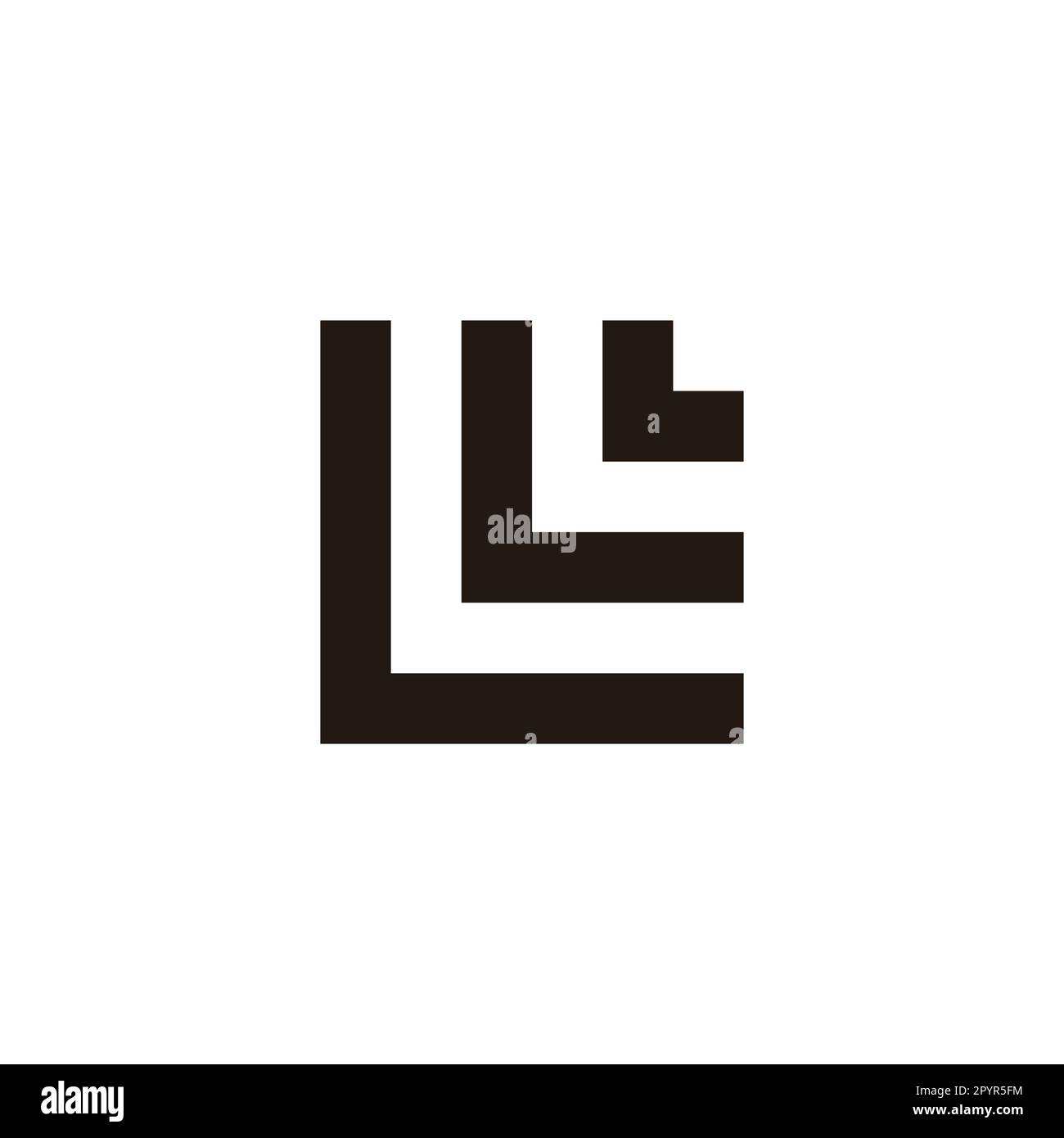 Letters L square geometric symbol simple logo vector Stock Vector Image ...