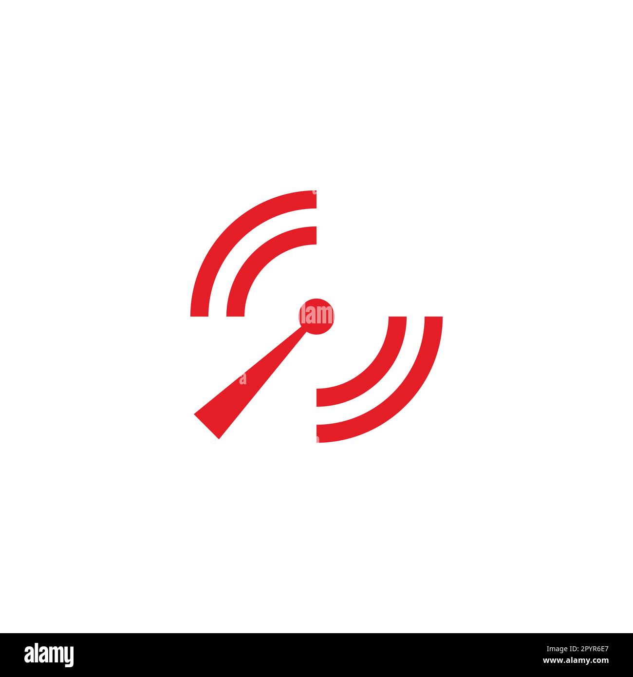 Letter S signal, hotspot geometric symbol simple logo vector Stock ...