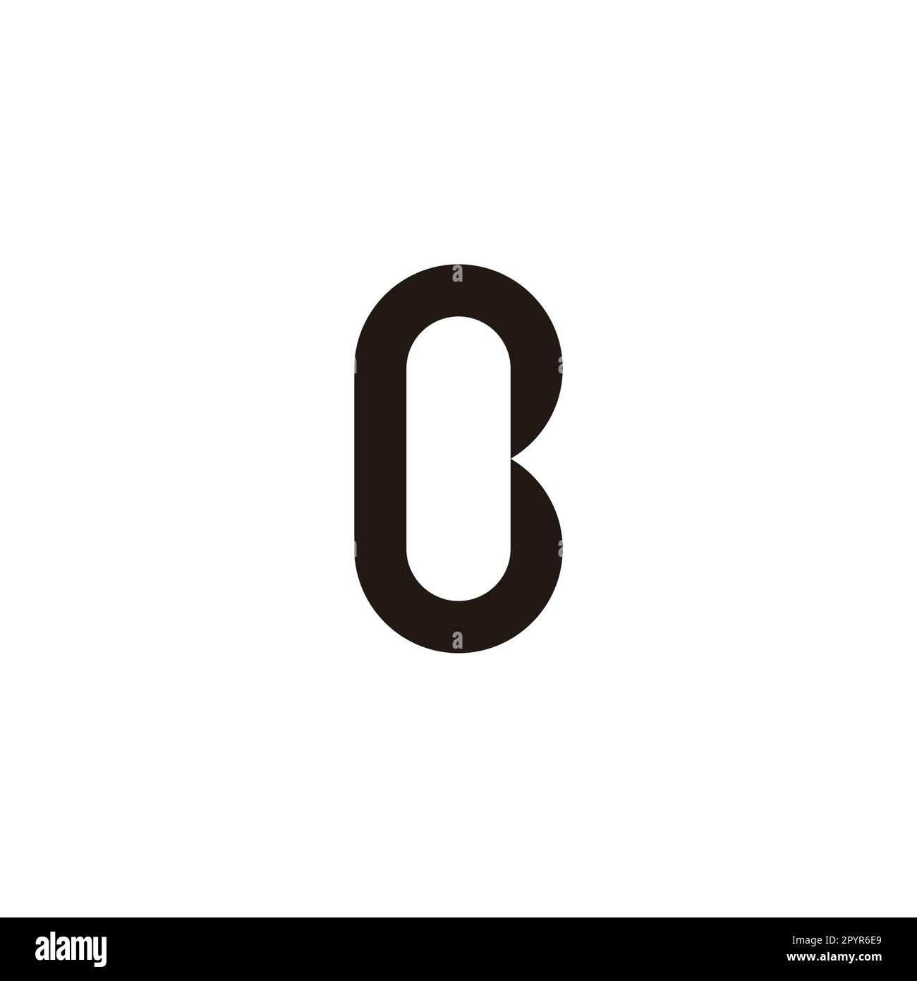 Letter B capsule geometric symbol simple logo vector Stock Vector Image ...