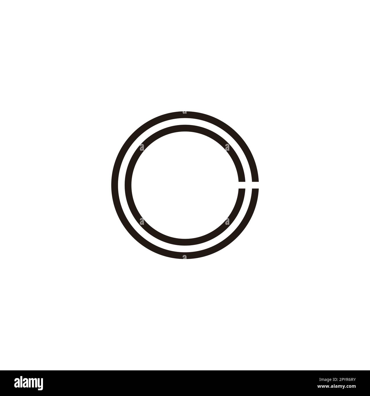 Letter CC line geometric symbol simple logo vector Stock Vector Image ...