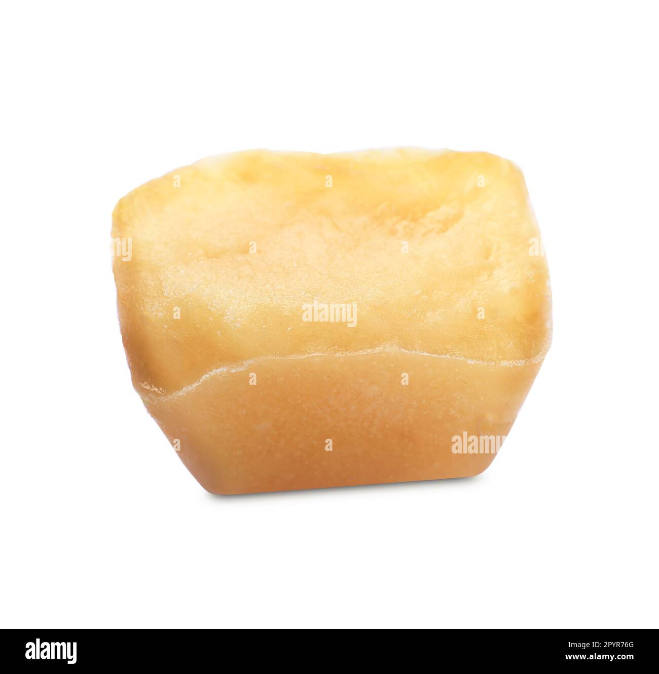 Frozen fruit puree cube isolated on white Stock Photo - Alamy