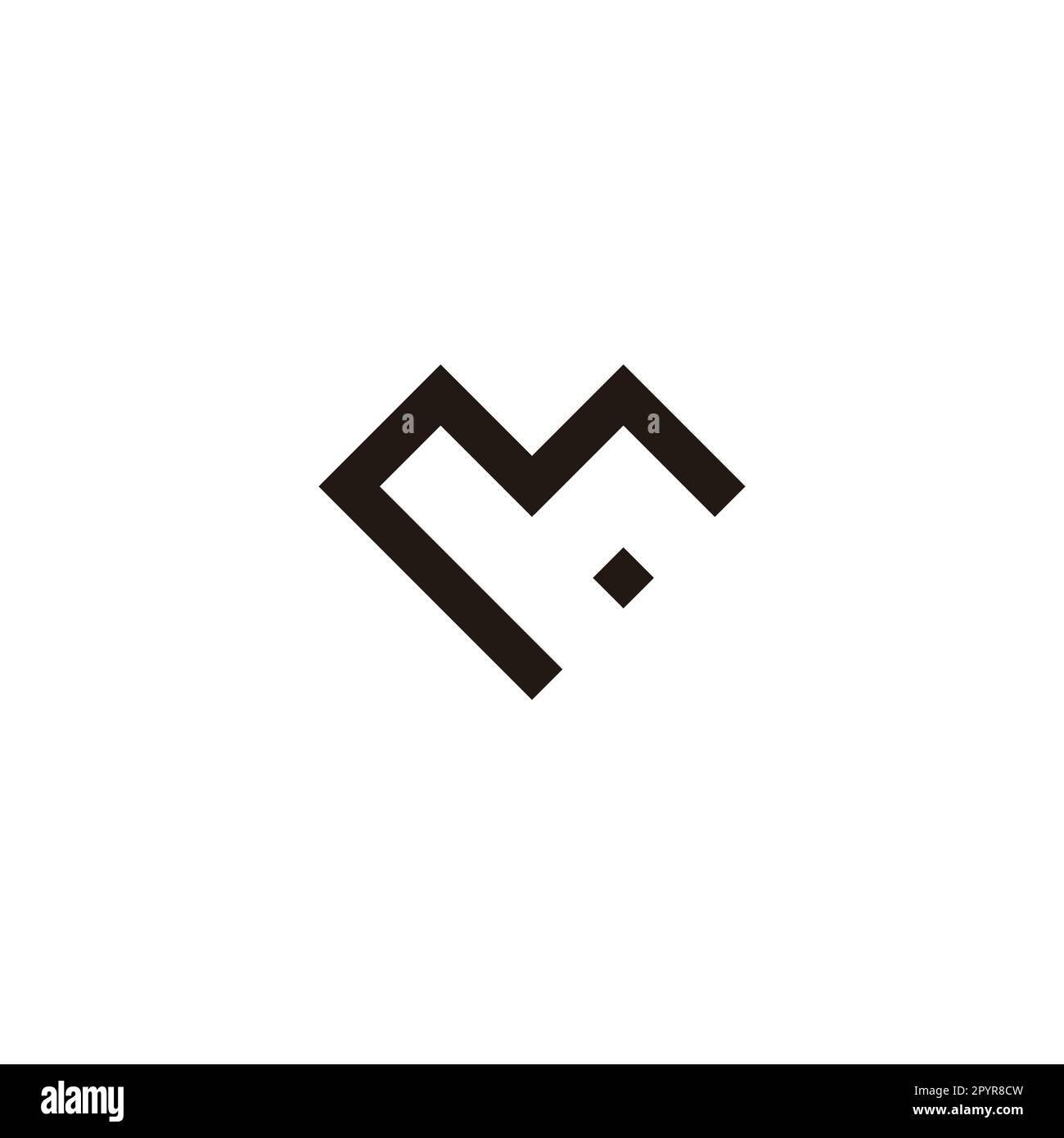 Letter m roof logo hi-res stock photography and images - Alamy