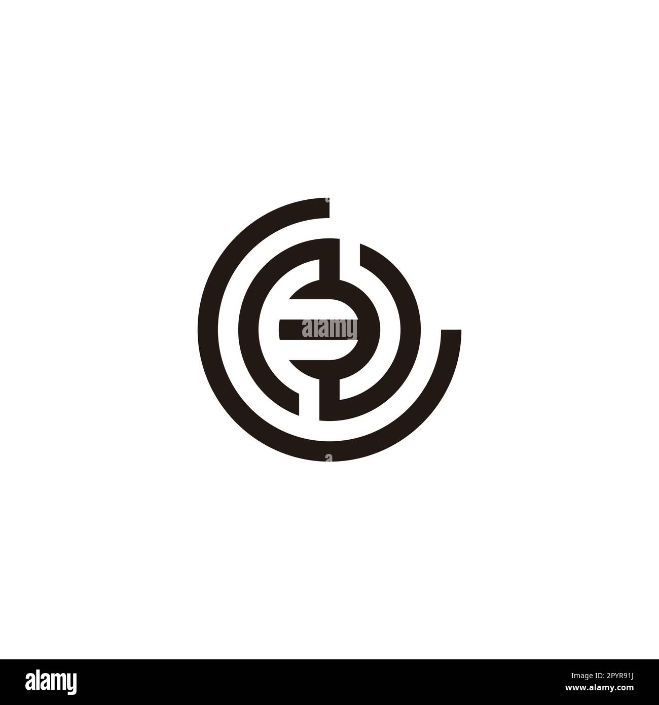 Letter G, N and number 3 circle geometric symbol simple logo vector Stock Vector Image & Art - Alamy