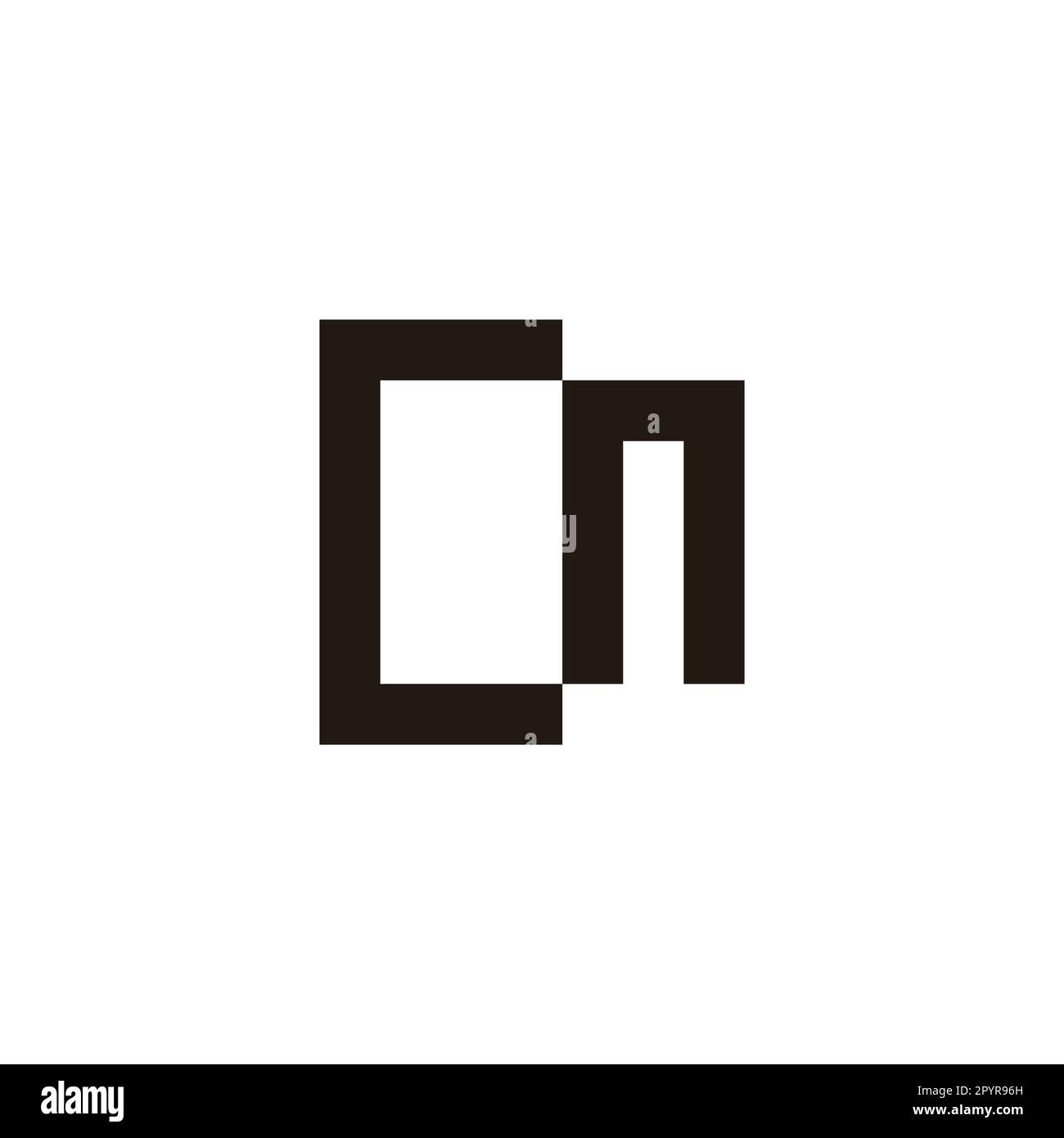 Letter Cn square geometric symbol simple logo vector Stock Vector Image ...