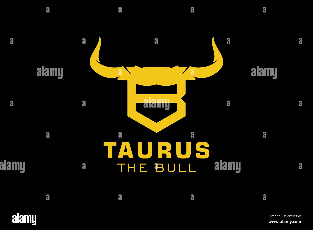 Letter B logo, Bull logo,head bull logo, monogram Logo Design Template ...