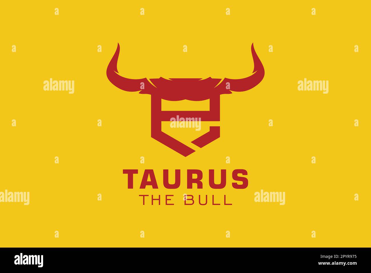 Letter P logo, Bull logo,head bull logo, monogram Logo Design Template ...