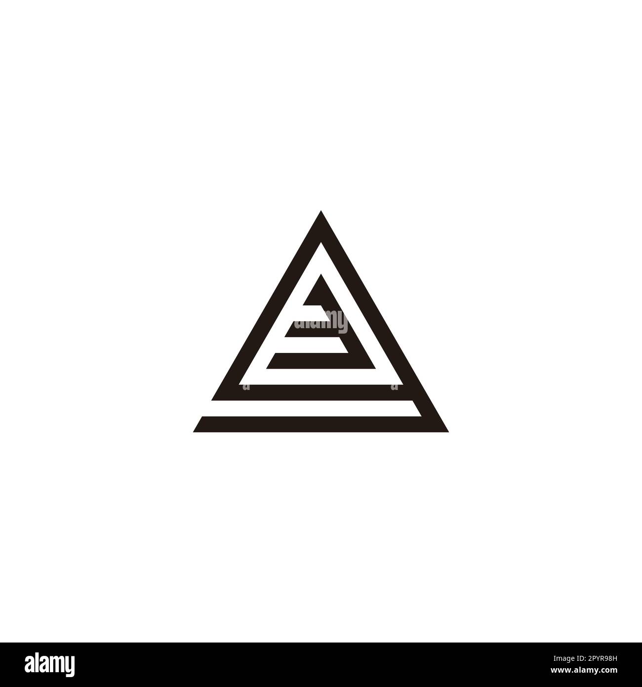 Letter g 3, triangle geometric symbol simple logo vector Stock Vector ...