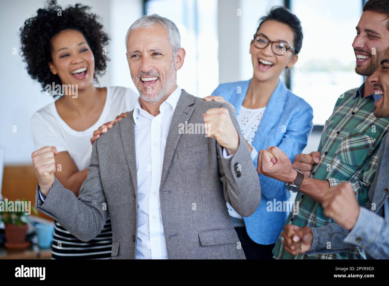 Teamwork gets business done hi-res stock photography and images - Alamy